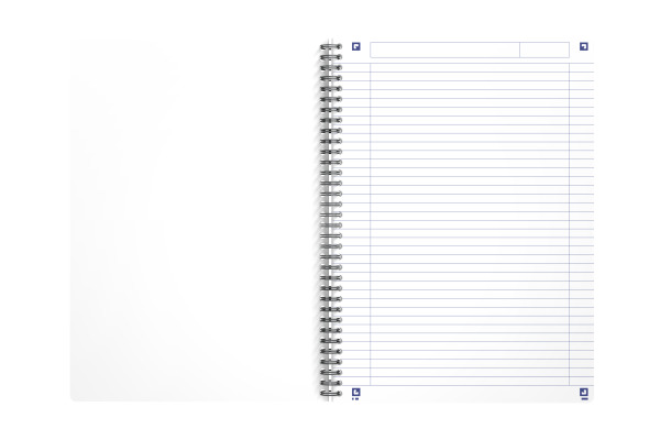 OXFORD My Rec'Up Carnet spirale 400166097 A4, ligné 90 flls, rose ...