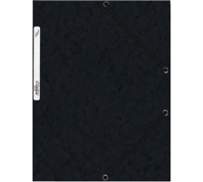 BÜROLINE Gummibandmappe A4 460699PE1U schwarz, Karton - Schlup